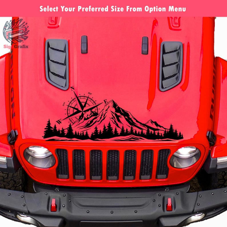 Forest Compass Vinyl Decal – Nature Inspired Design for Cars, Rvs, Home ...