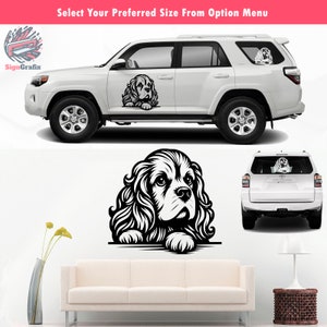 Regal Cocker Spaniel Vinyl Decal - Elegant and Charming Design for Home ...