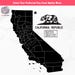 California State Map, California Map Decal, California State Vinyl ...