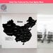 China Map, China Province Map Decal, China Map Vinyl Decal, China Map ...