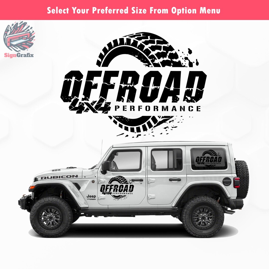 Offroad Performance Vinyl Decal – Rugged Adventure Design for Cars, Rvs ...