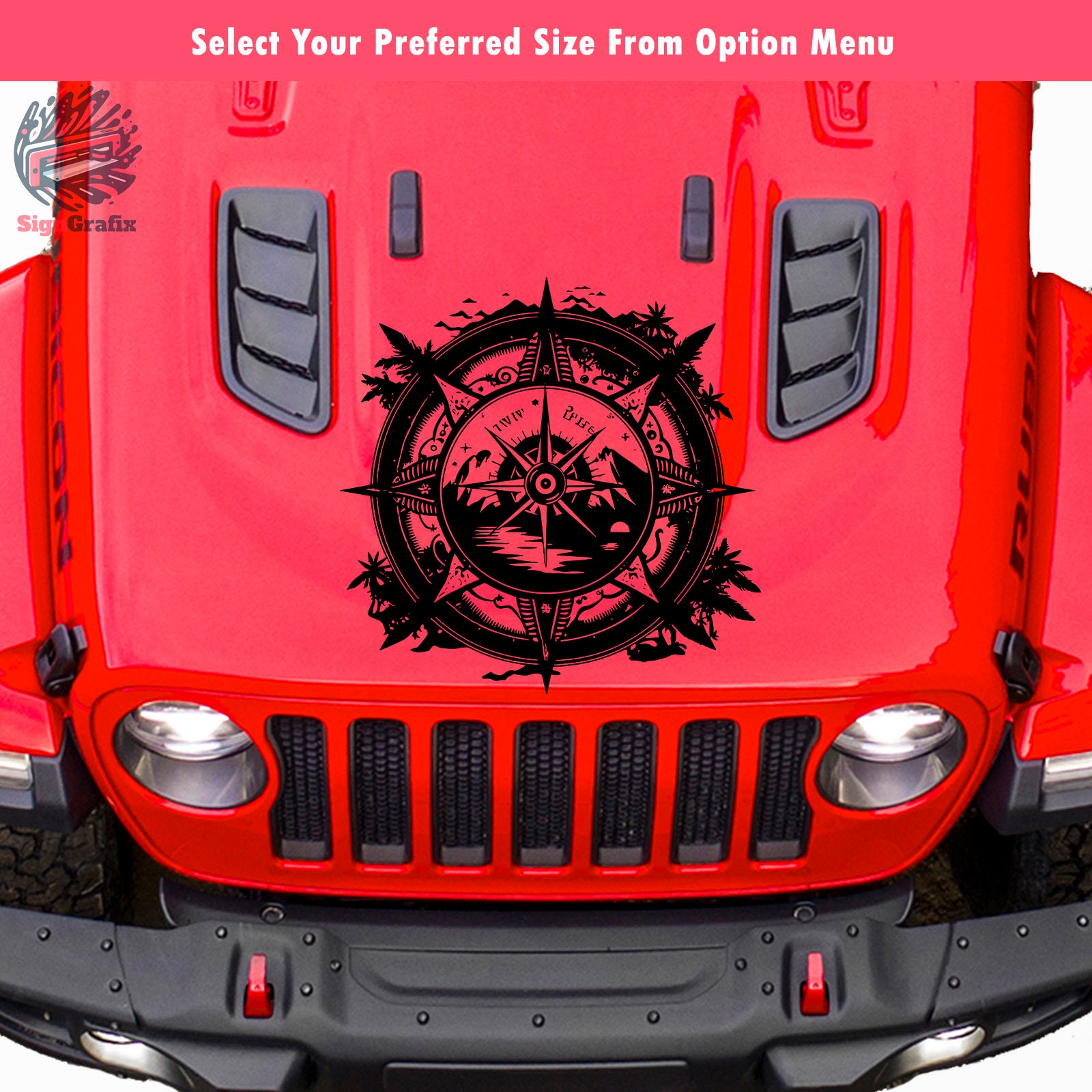 Ocean Style Compass Vinyl Decal | Suitable for Rvs, Campers, Boats, and ...