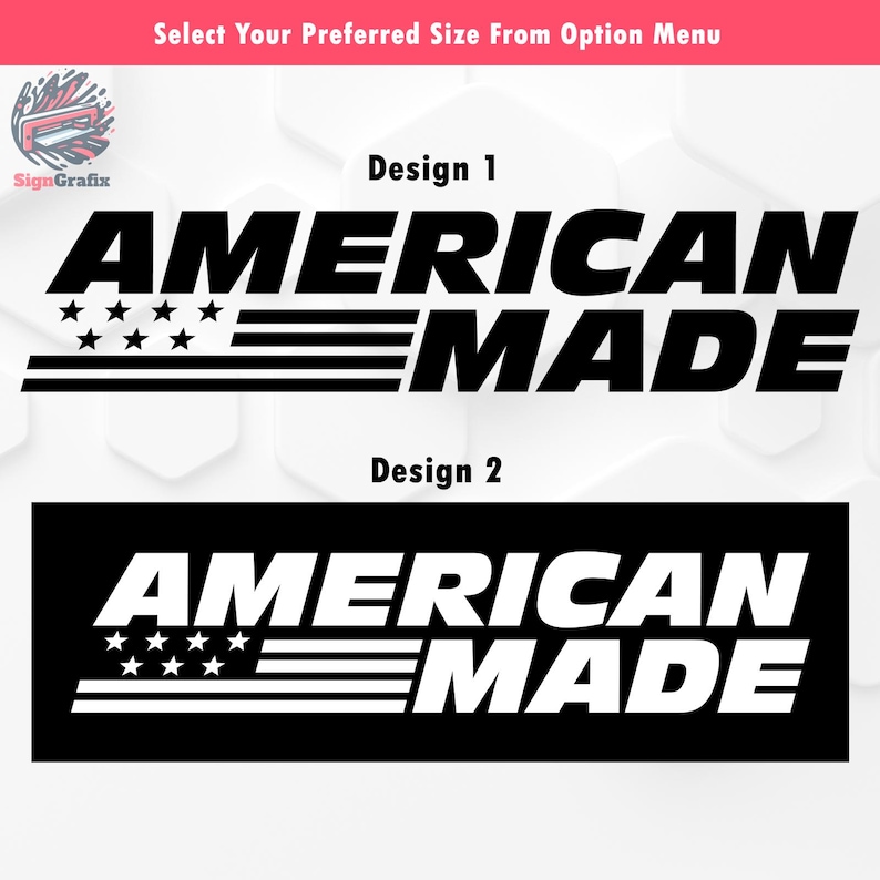 American Made Vinyl Decal, American Made Decal, American Made Wall ...