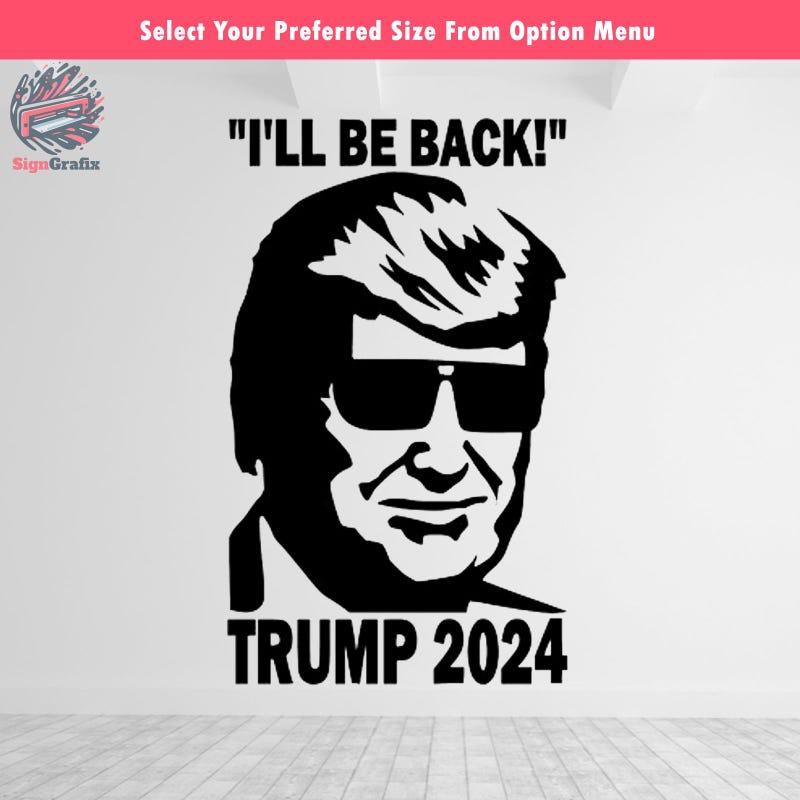 Trump Window Decal - Etsy