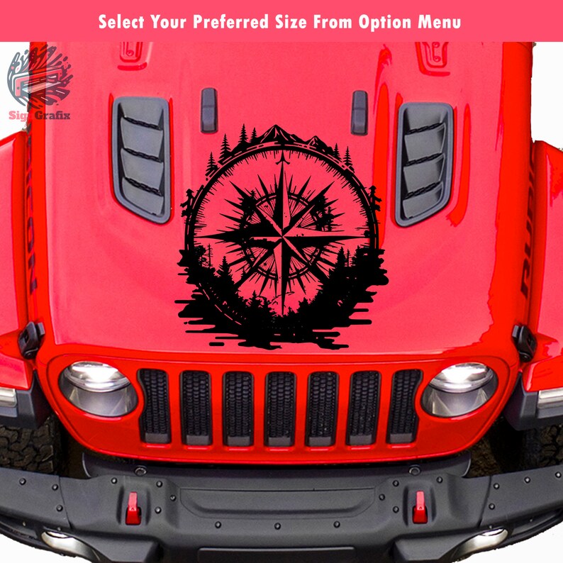 Mountain Compass Vinyl Decal: Rustic RV Camper Off-road Decor - Etsy