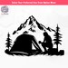 Mountain Camping Vinyl Decal | Adventure Vinyl Decal | RV, Camper Vinyl ...