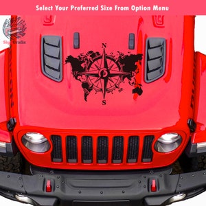 Compass World Map Vinyl Decal: RV, Camper, Car, Wall Decor - Etsy