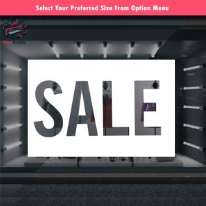 Store Sale Vinyl Decal | Window Sale Sign Decal | Discount Store Vinyl ...