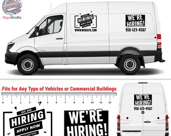 Custom Now Hiring QR Code Business Decal, Design Your Own QR Code ...