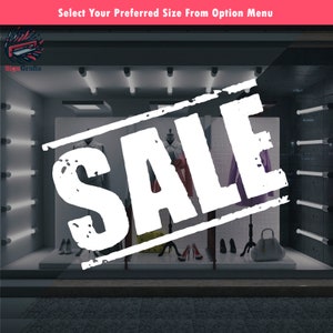 Store Sale Vinyl Decal | Window Sale Sign Decal | Discount Store Vinyl ...