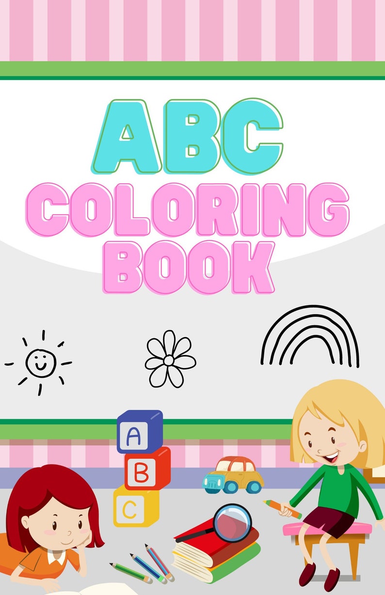 Pre-k Alphabet Coloring Sheets Instant Download ABC Coloring Book - Etsy