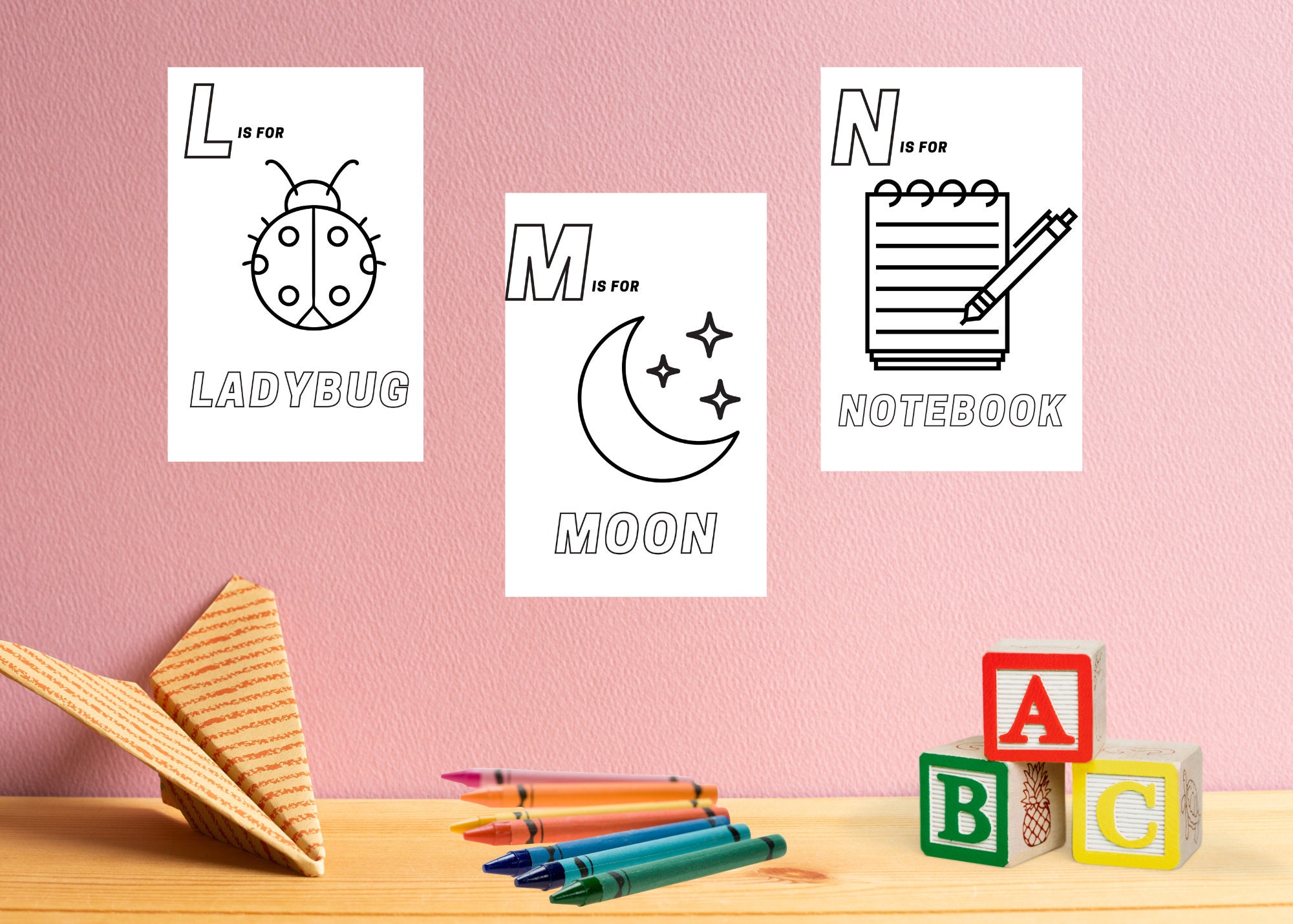 Pre-k Alphabet Coloring Sheets Instant Download ABC Coloring Book - Etsy