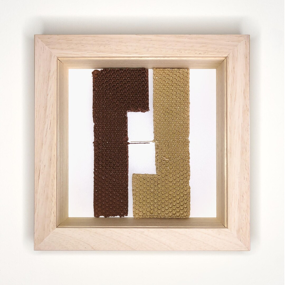 Artwork Made From Real Honeycombs – "balance", Handcrafted on MDF Panel ...
