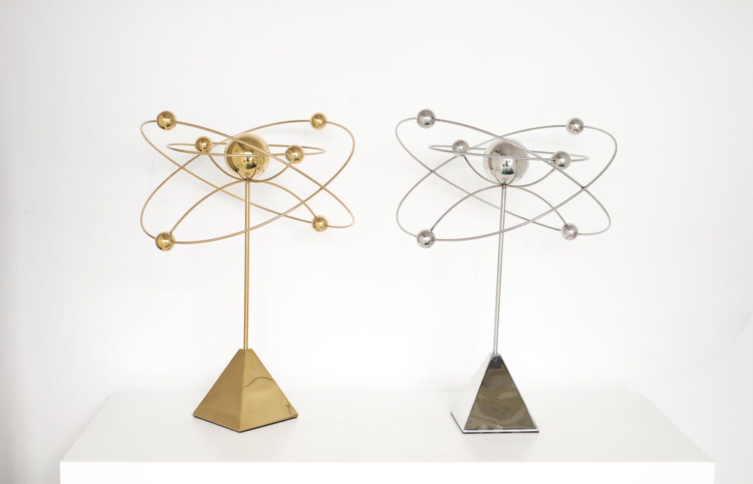 Modern Stainless Steel Solar System Sculpture Abstract Planet Art on ...