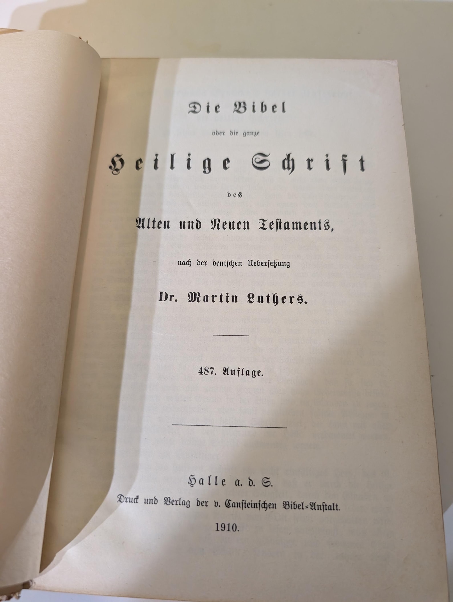 Die Bibel - German Bible Printed 1910 - Etsy