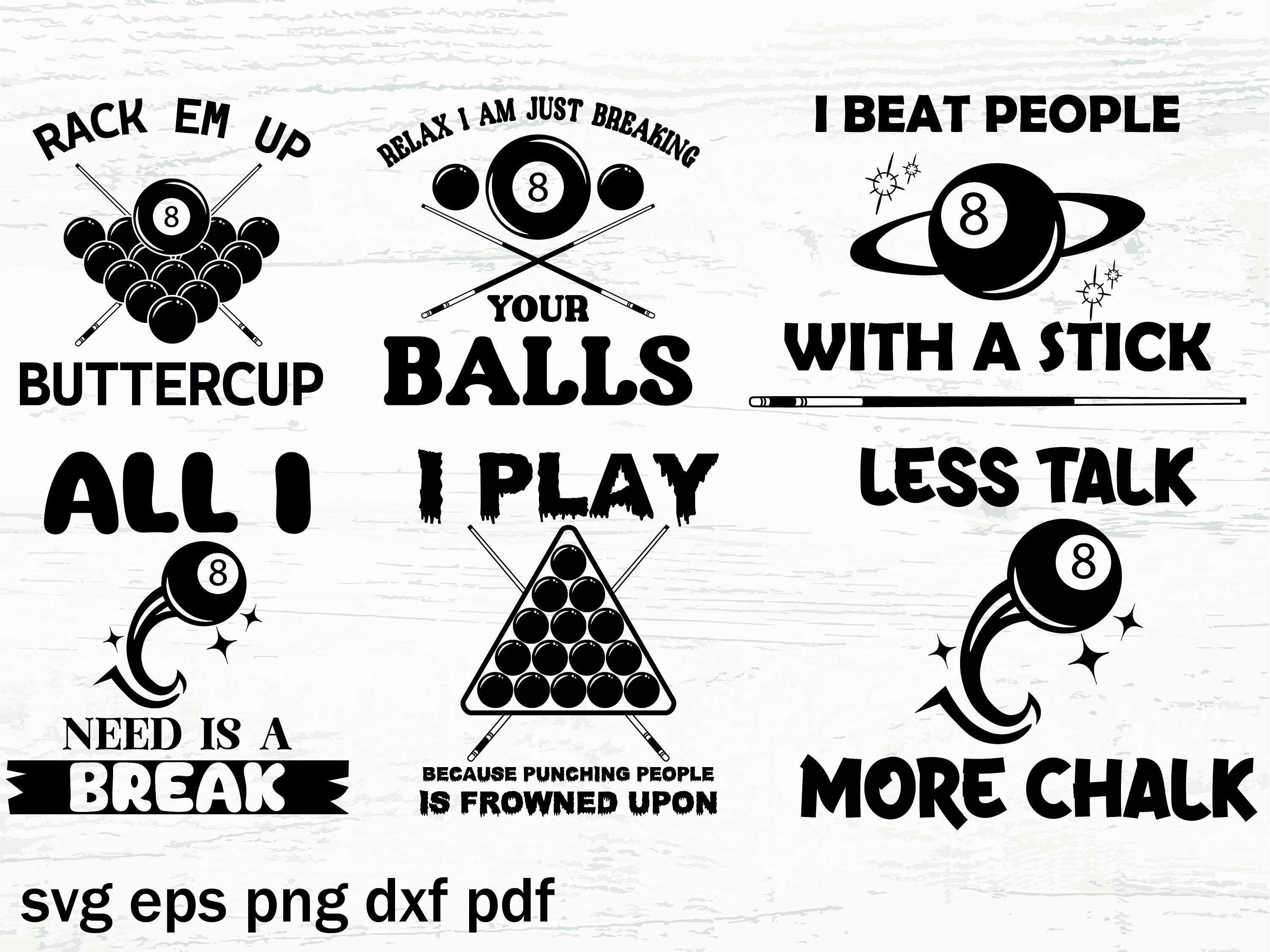 Billiards Svg Bundle, Game Vector, Pool Player Svg, Billiard Svg, Pool ...