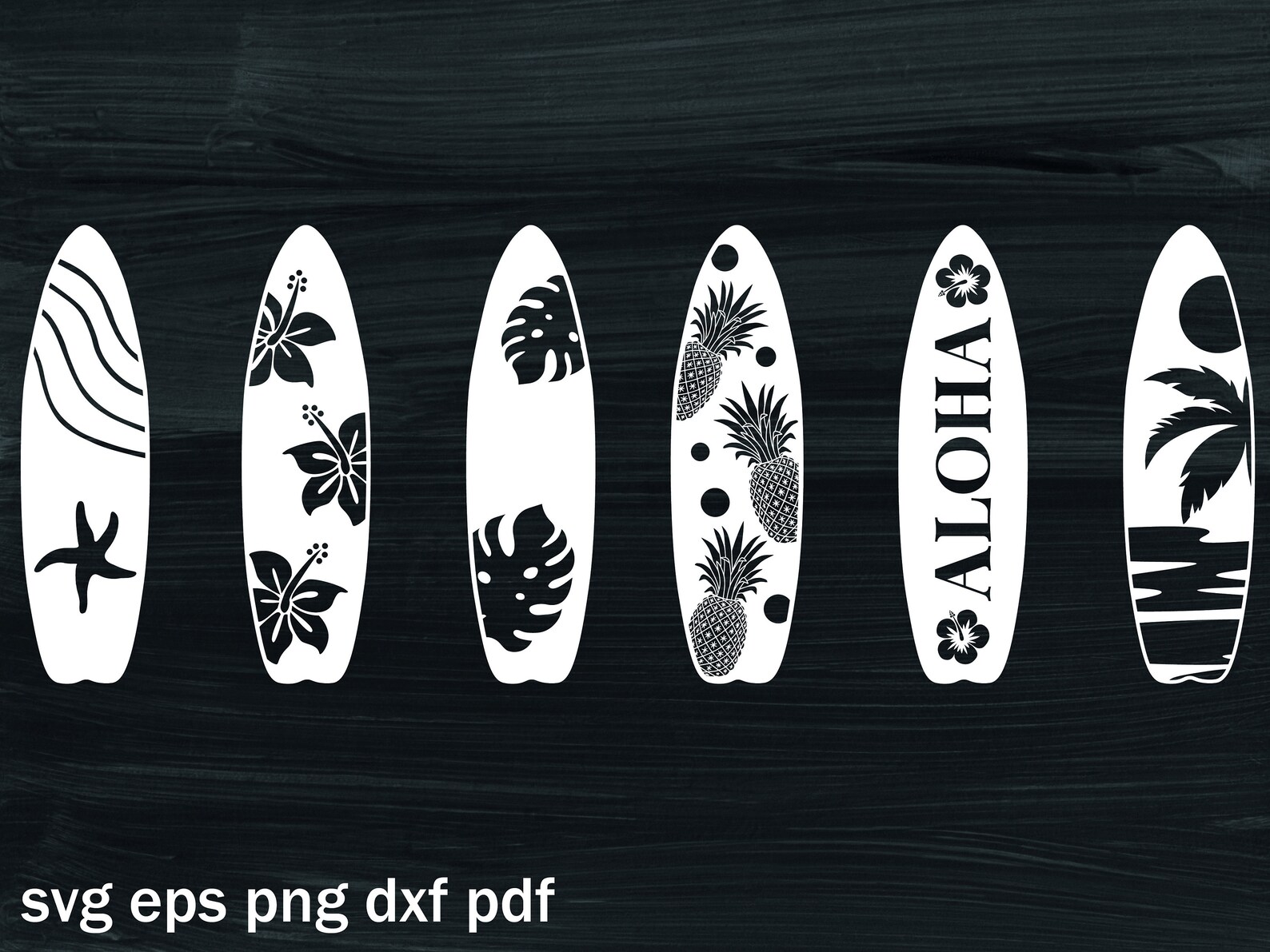 Surf Board SVG, Surf Board, Aloha Svg, Summer, Beach, Surfing, Sport ...