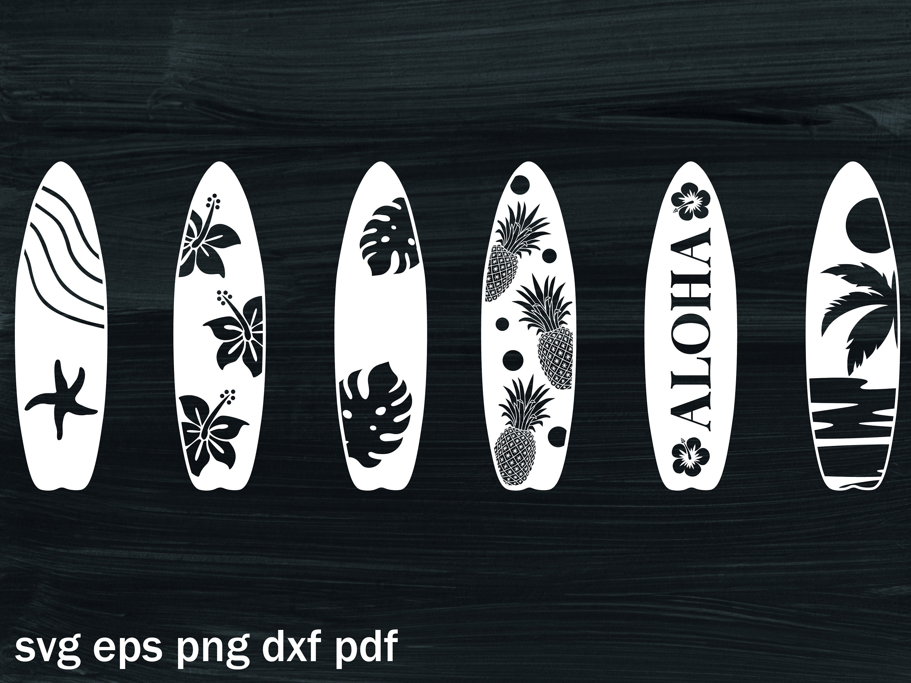 Surf Board SVG, Surf Board, Aloha Svg, Summer, Beach, Surfing, Sport ...