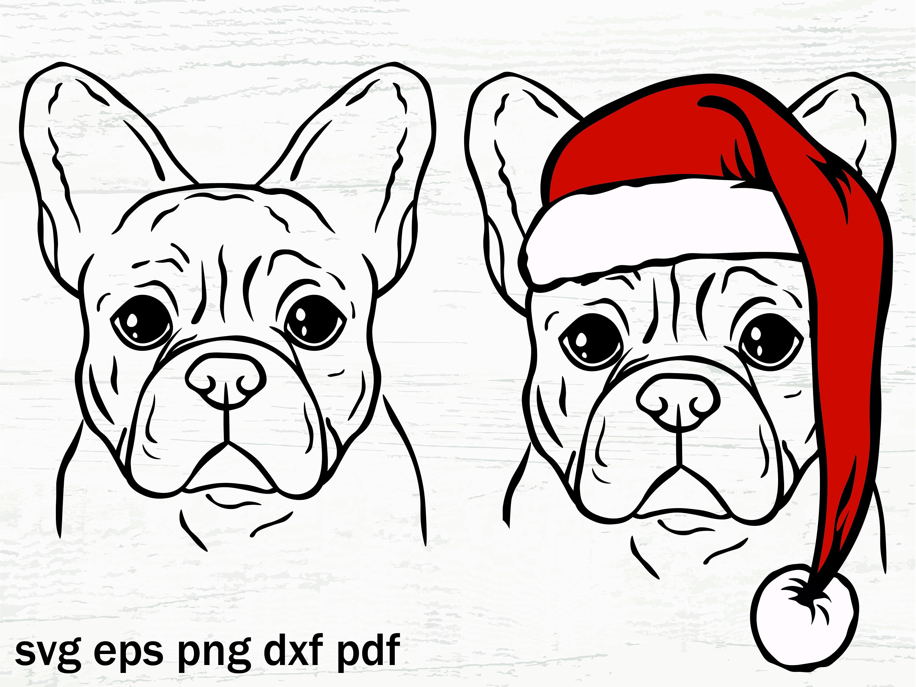 Frenchie Svg File, Dog Svg File, French Bulldog Svg, Animal Face Svg ...