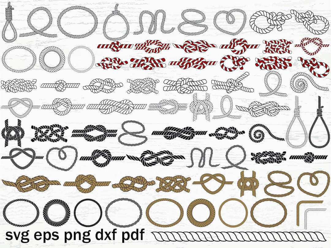 Rope Svg, Nautical Rope Svg, Nautical Knot Svg, Rope PNG, Rope Knot ...