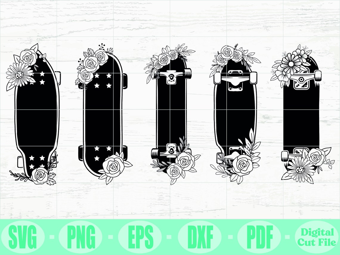 Skateboard Svg Png Bundle, Skateboard Svg, Skateboard Wall Art, Skater ...