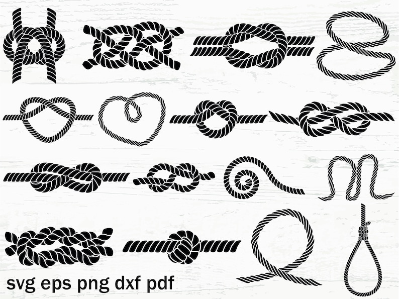 Rope Svg, Nautical Rope Svg, Nautical Knot Svg, Rope PNG, Rope Knot ...