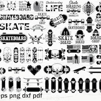 Skateboard SVG, Skateboarding SVG, Skateboard Cricut, Skateboard Cut ...