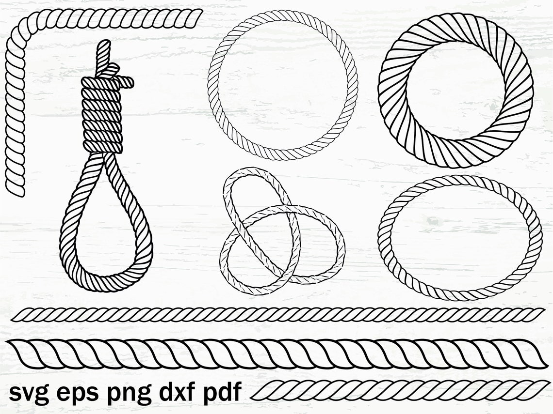 Rope Svg, Nautical Rope Svg, Nautical Knot Svg, Rope PNG, Rope Knot ...