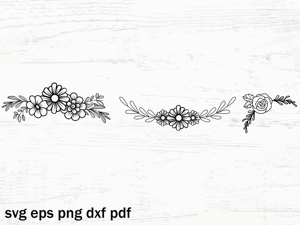 Flower SVG Files, Flower Cut Svg, Flower Cut File, Floral Svg Files ...