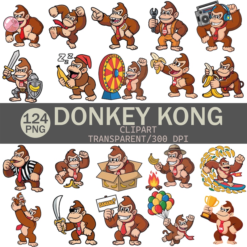 Donkey Kong and Pauline Png - Etsy Canada
