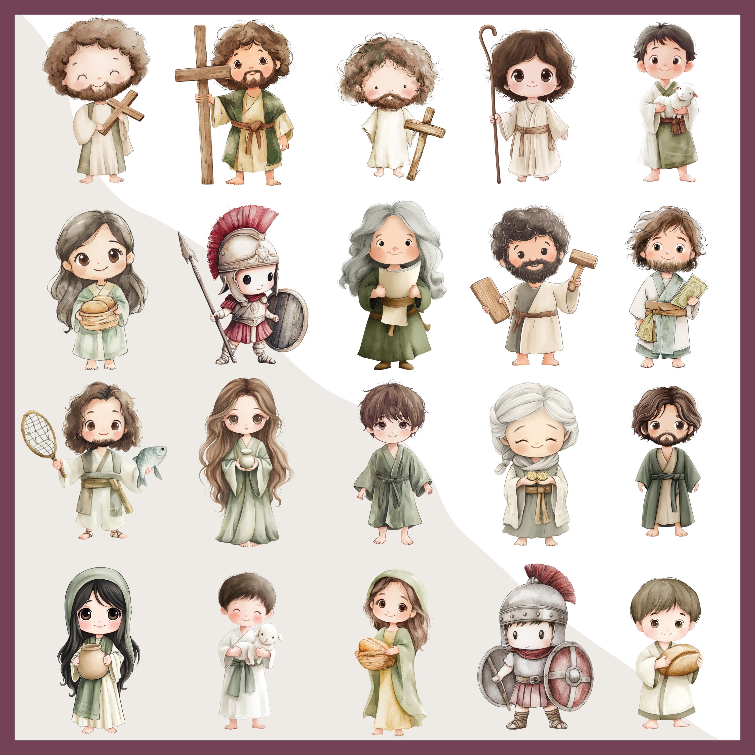New Testament Clipart PNG | 74 Bible Character Clipart | Jesus ...