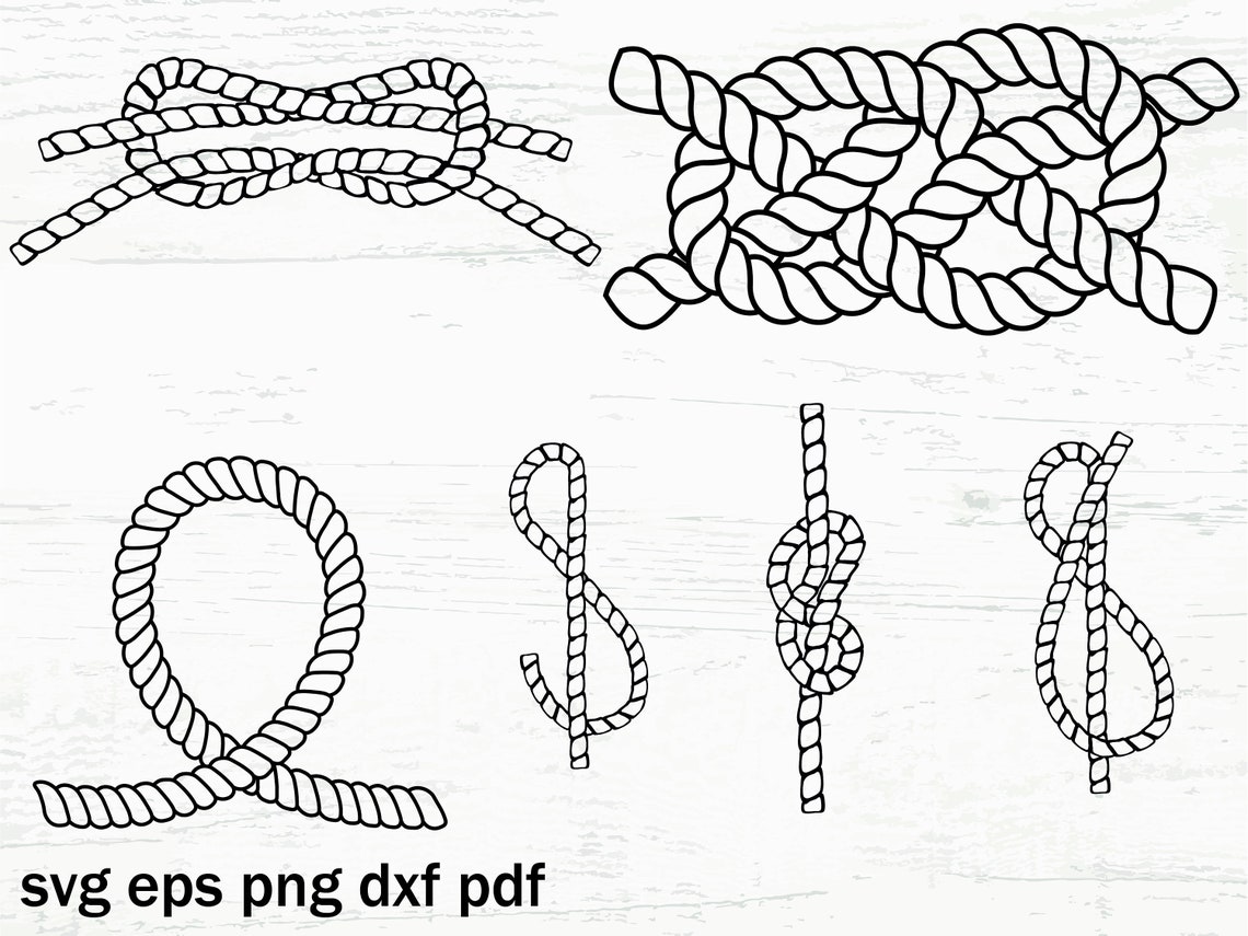 Rope Svg, Nautical Rope Svg, Nautical Knot Svg, Rope PNG, Rope Knot ...