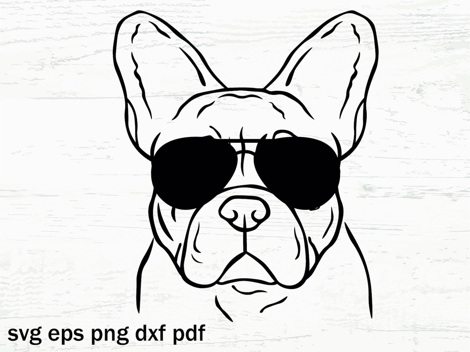 Frenchie Svg File, Dog Svg File, French Bulldog Svg, Animal Face Svg ...
