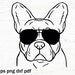 Frenchie Svg File, Dog Svg File, French Bulldog Svg, Animal Face Svg ...