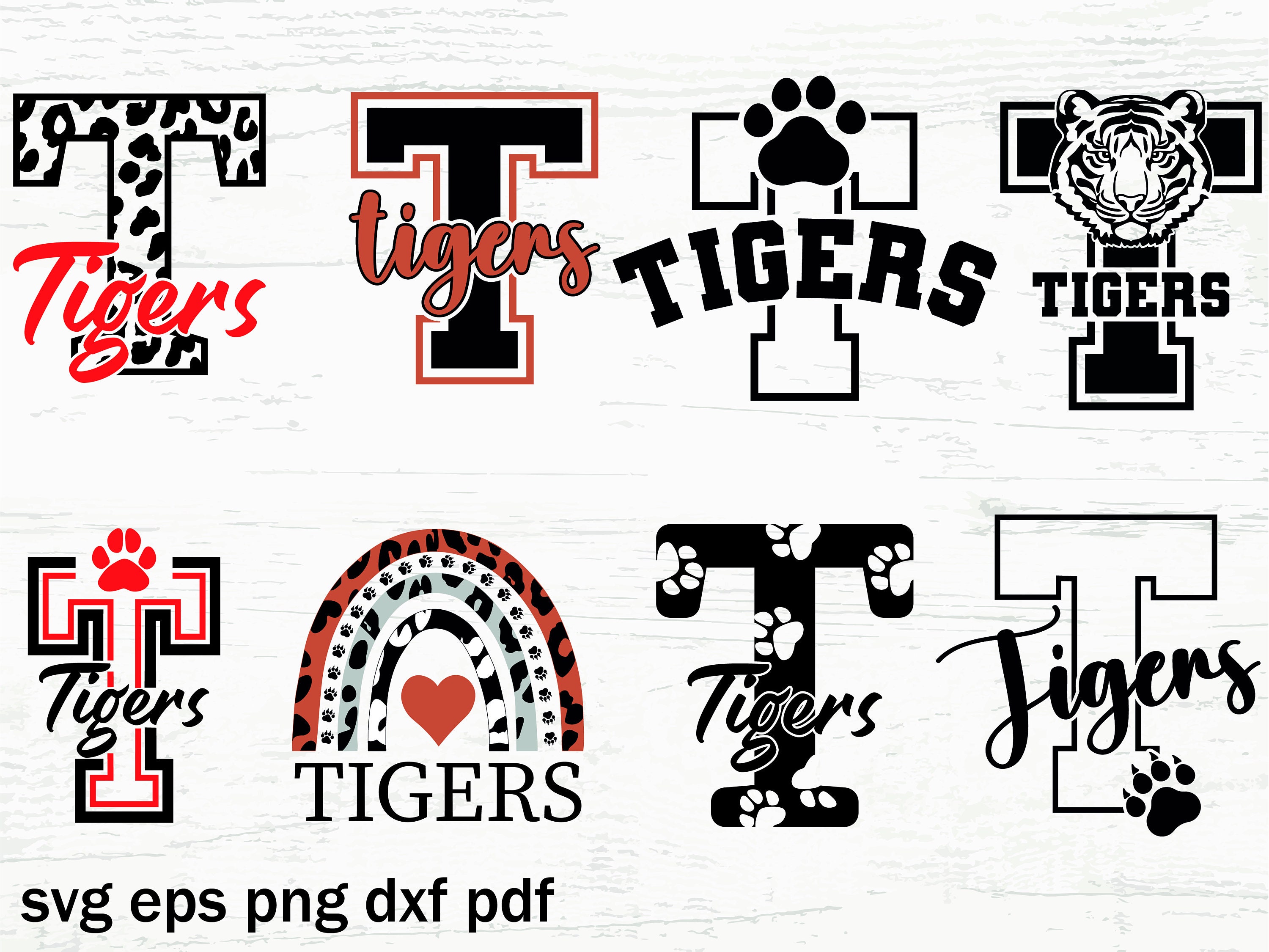 Tigers SVG Bundle, School Spirit Shirt Svg, Tiger Head Svg, High School ...
