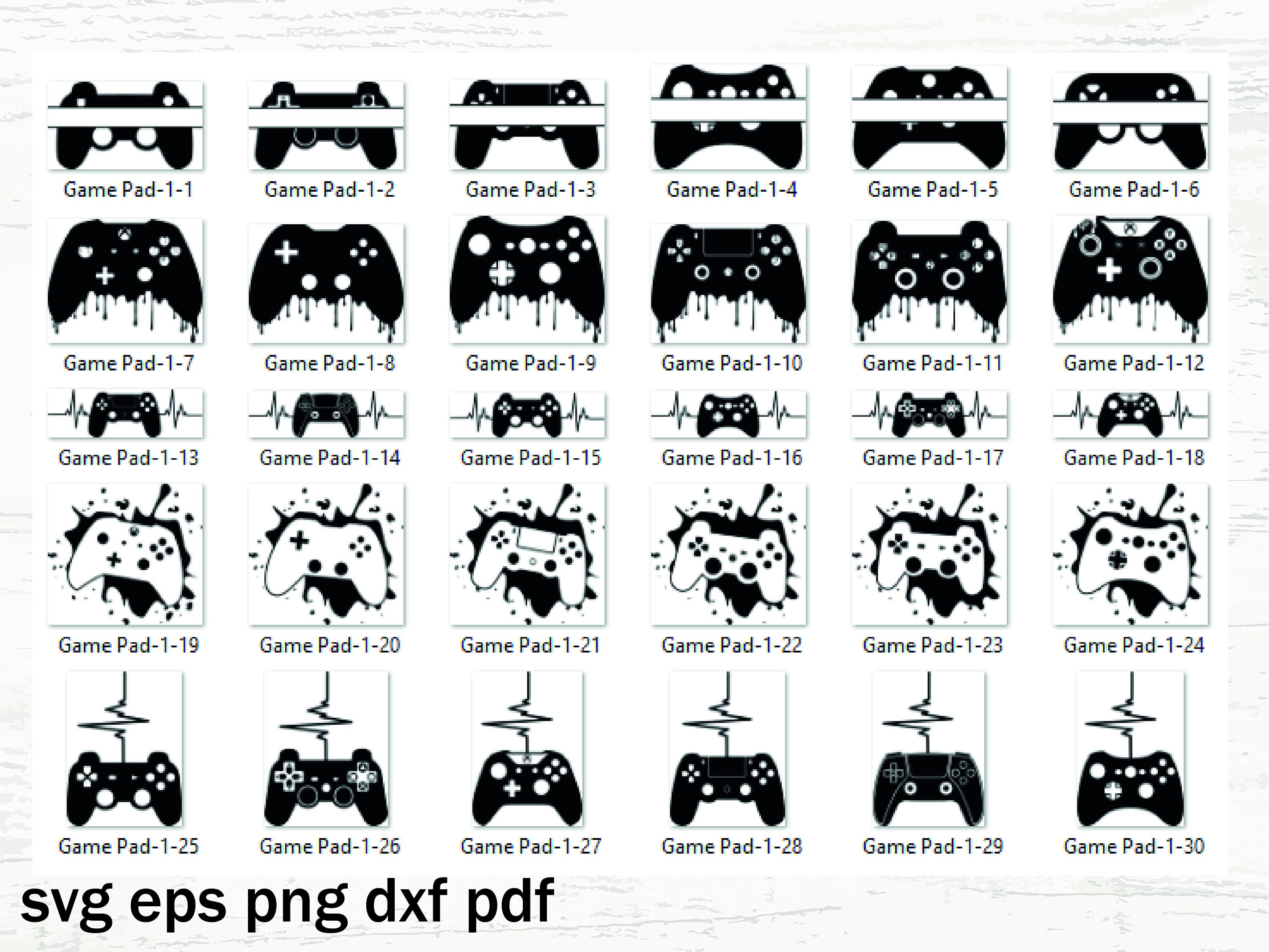 Gaming Controller SVG Bundle: PS5, Playstation, Gamer Art (digital ...