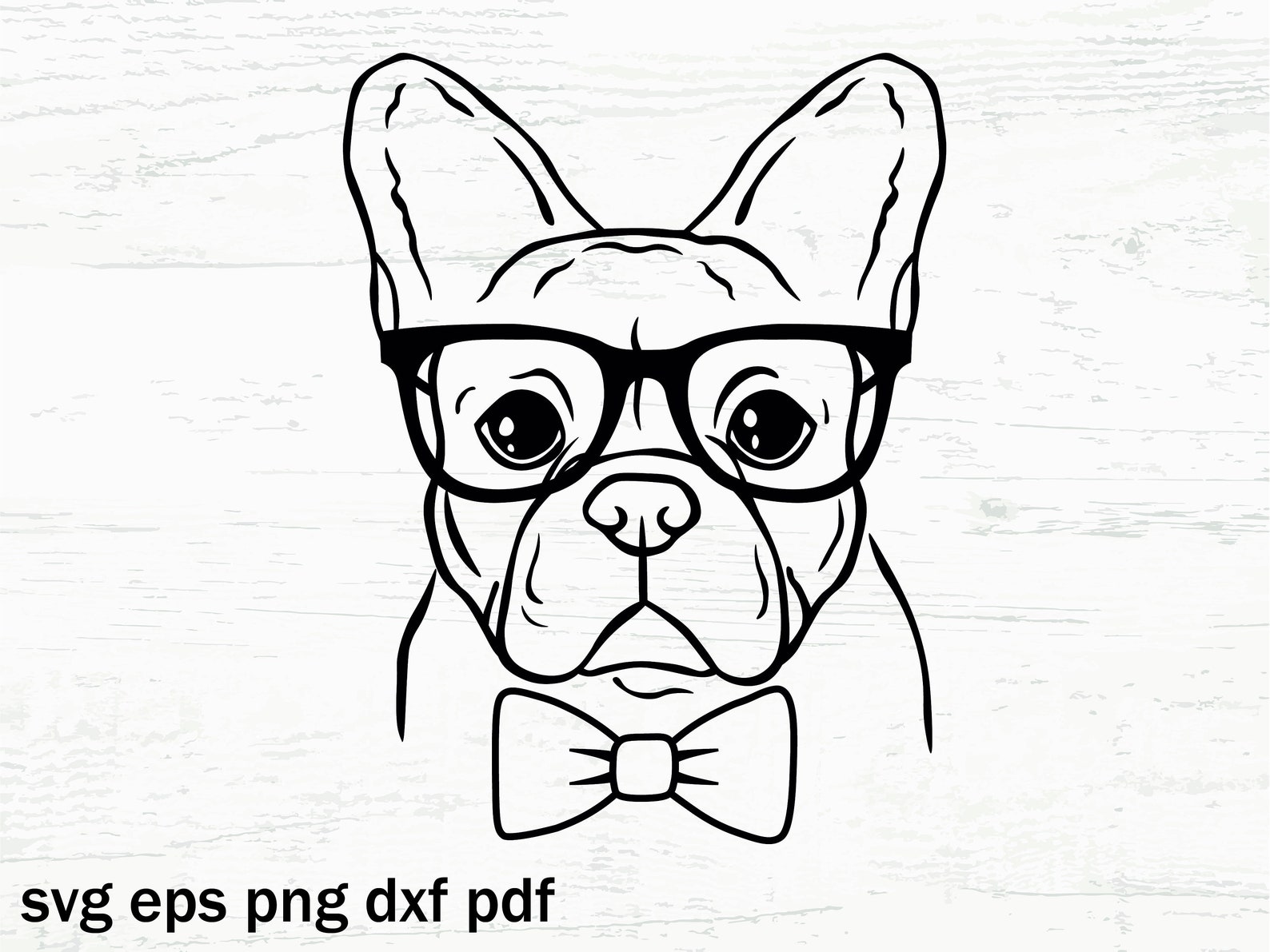 Frenchie Svg File, Dog Svg File, French Bulldog Svg, Animal Face Svg ...