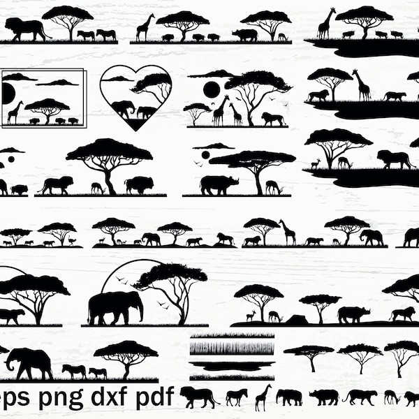 Giraffe Zoo Clipart - Etsy