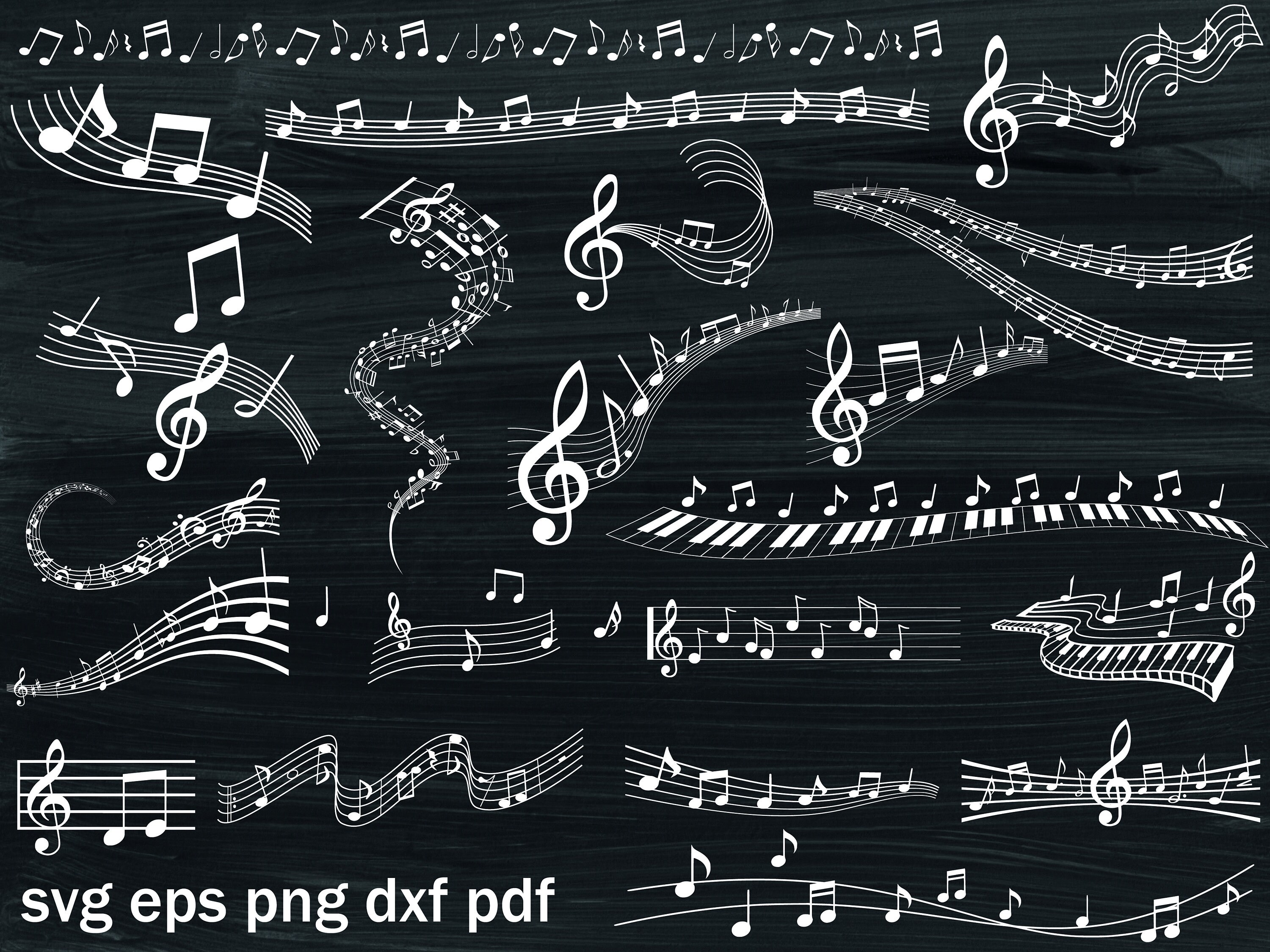 Musical Notes Svg, Music Svg, Music Sheet Svg, Silhouette, Music Keys ...
