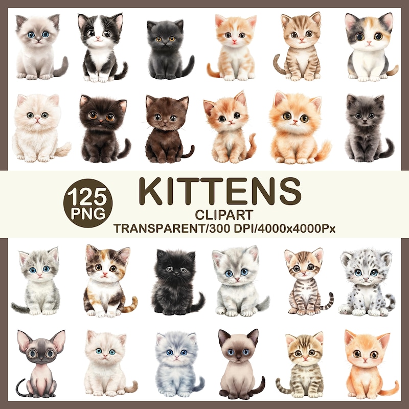 Pussy Cat Clipart - Etsy UK