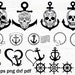 Anchor SVG Bundle: Nautical Clipart, Split Name Frame (cut Files) - Etsy