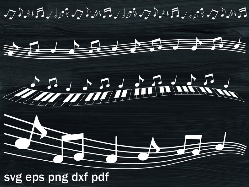 Musical Notes Svg, Music Svg, Music Sheet Svg, Silhouette, Music Keys ...