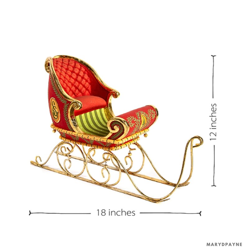 Patience Brewster Dash Away Sleigh Decoration Holiday and - Etsy Australia