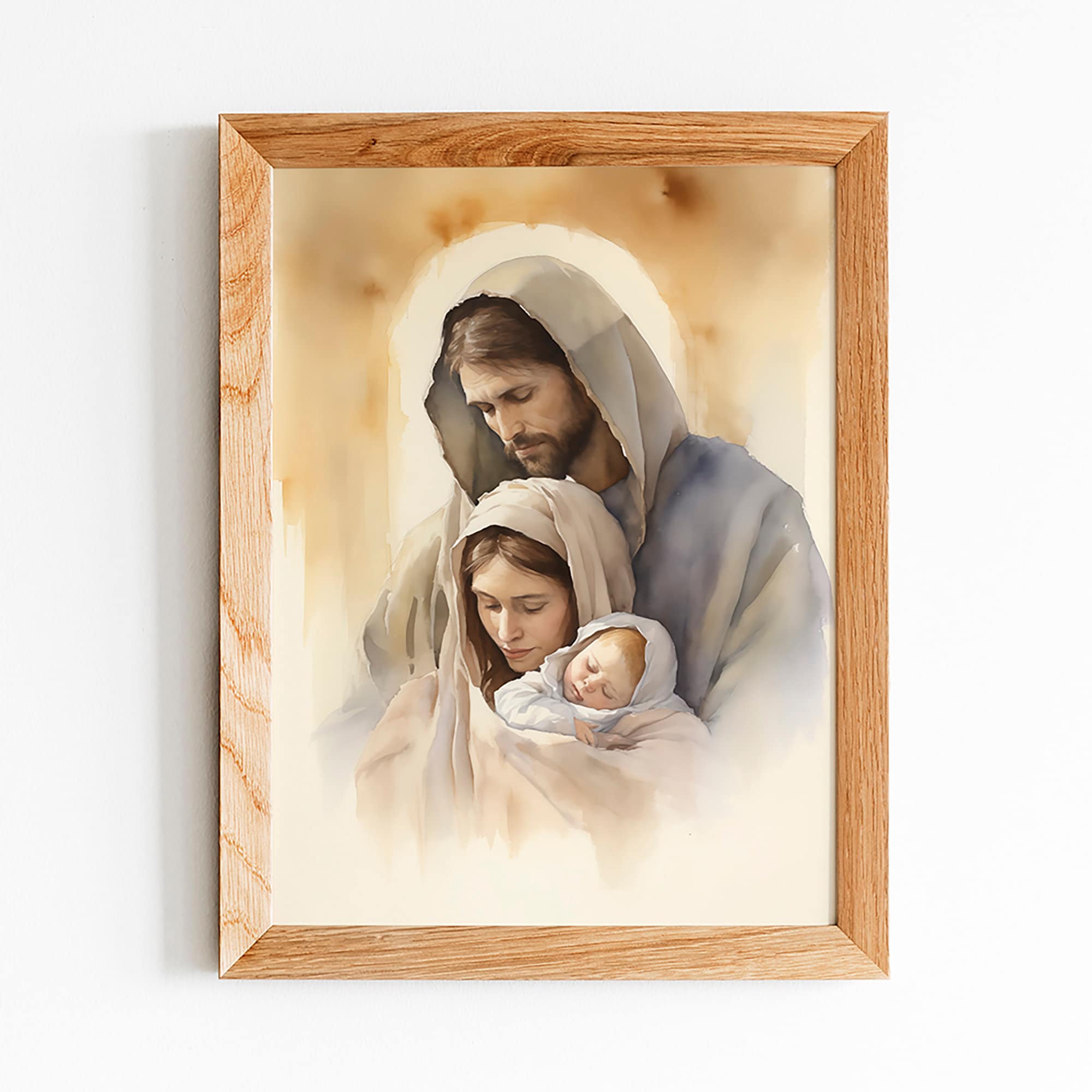Embrace of Jesus Christ, Mary and Joseph, Inspired by Biblical Stories ...