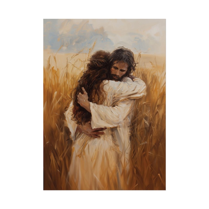Jesus Hugging Woman - Etsy
