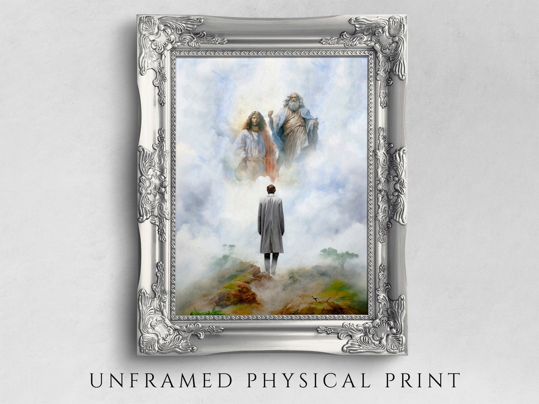 The First Vision, or Visitation of Joseph Smith, Painting Inspired by ...