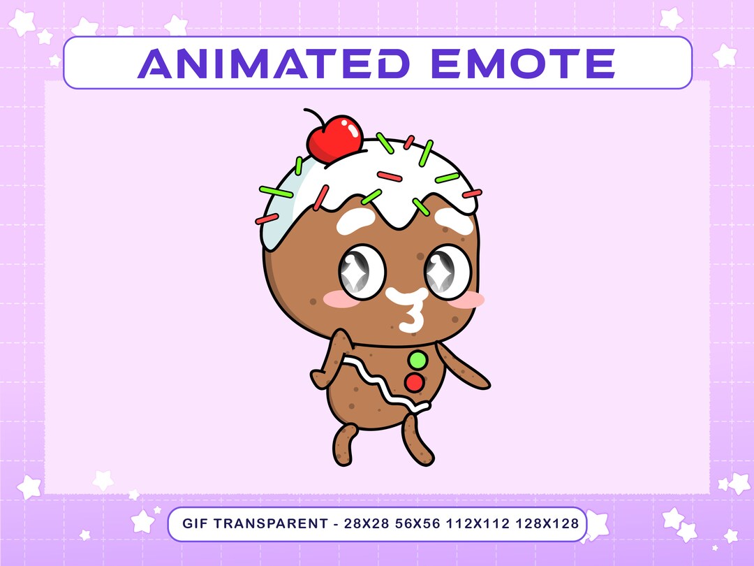 Shake Dance Christmas Gingerbread Cookies Animated Twitch Emote, Funny ...