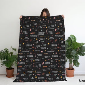 Sweary Affirmations Badass Blanket, Tough Love Sassy Motivational ...