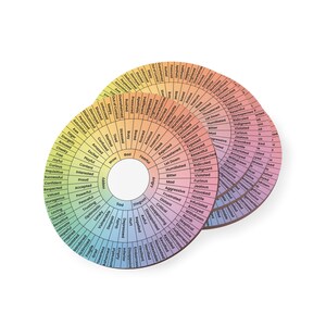 Feelings Wheel Coaster for Identifying Emotions for Therapist ...
