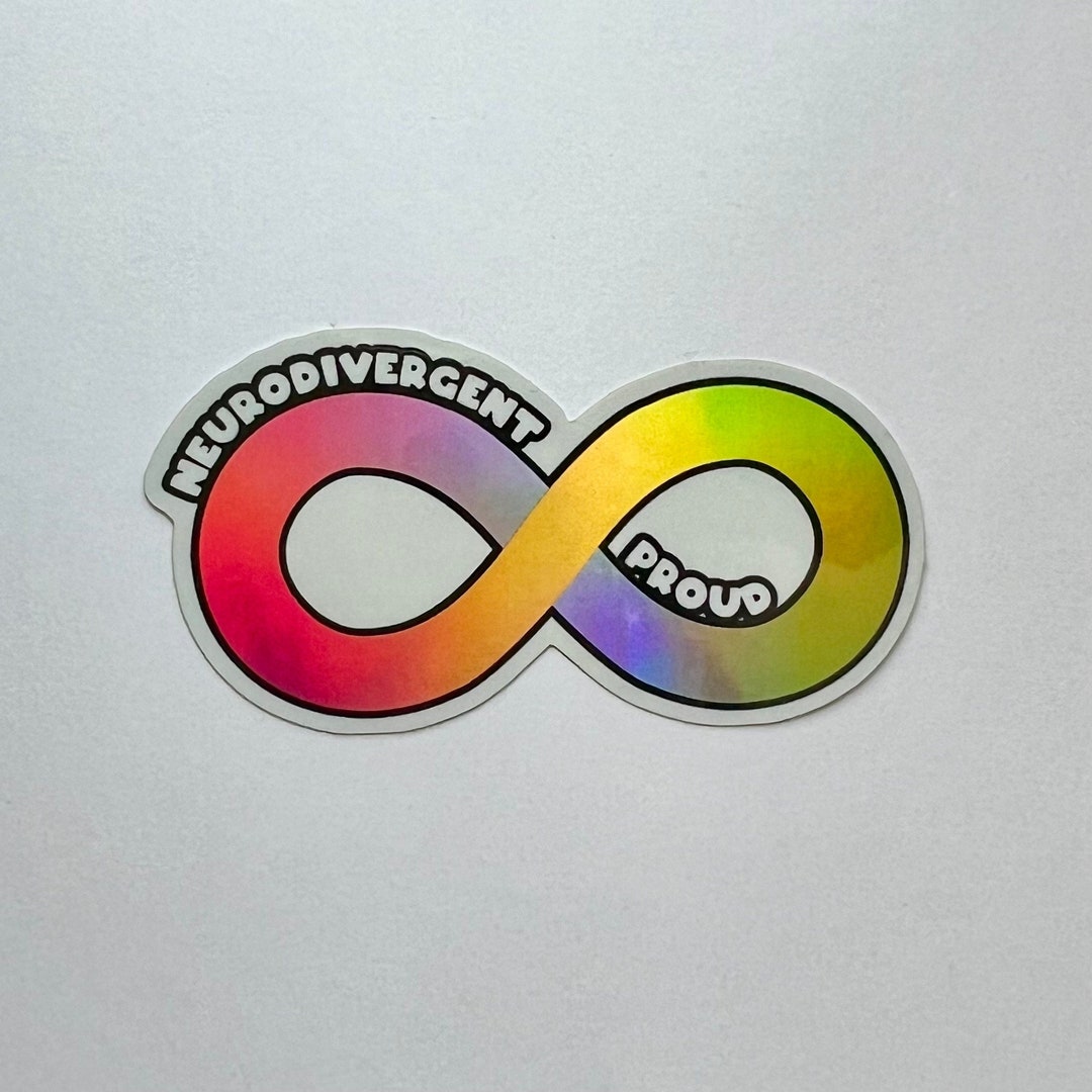 Neurodivergent Proud ADHD Sticker, Mental Health Awareness, Cute ...